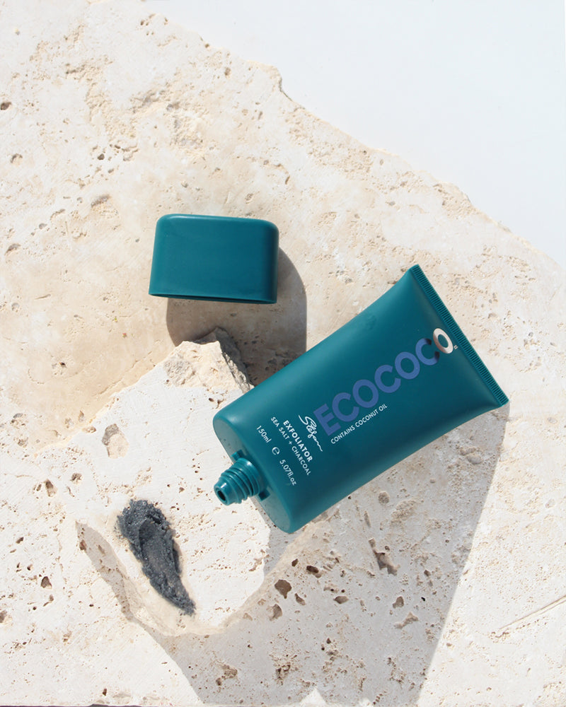 Activated Charcoal + Sea Salt Exfoliator – ECOCOCO Australia